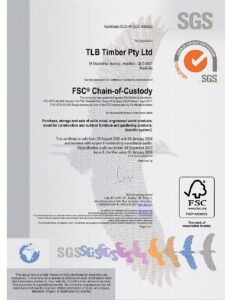 TLB Timber Pty Ltd FSC E-Certificate - TLB Timber - Supporting ...